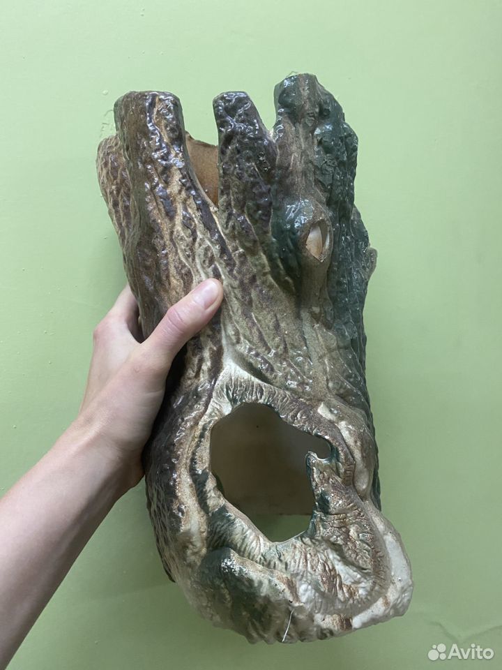 Коряга из керамики в аквариум