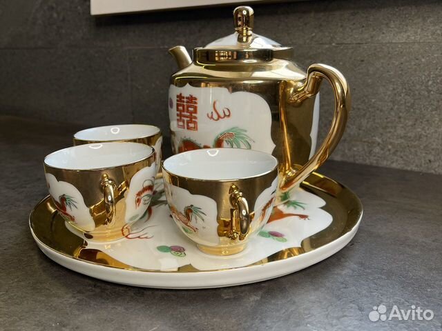 Сервиз чайный китайский фарфор винтаж 60 х годов купить в Москве, цена ...