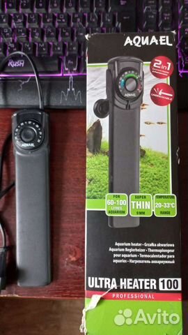 Нагреватель aquael ultra heater 100 Вт